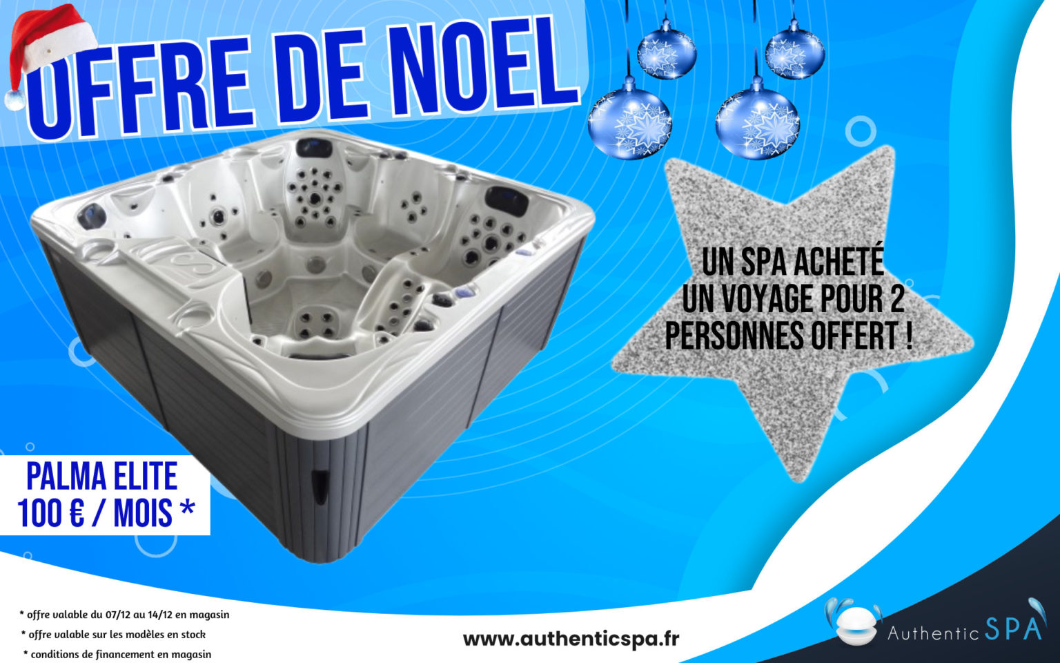 Les offres de Noël - Authentic Spa